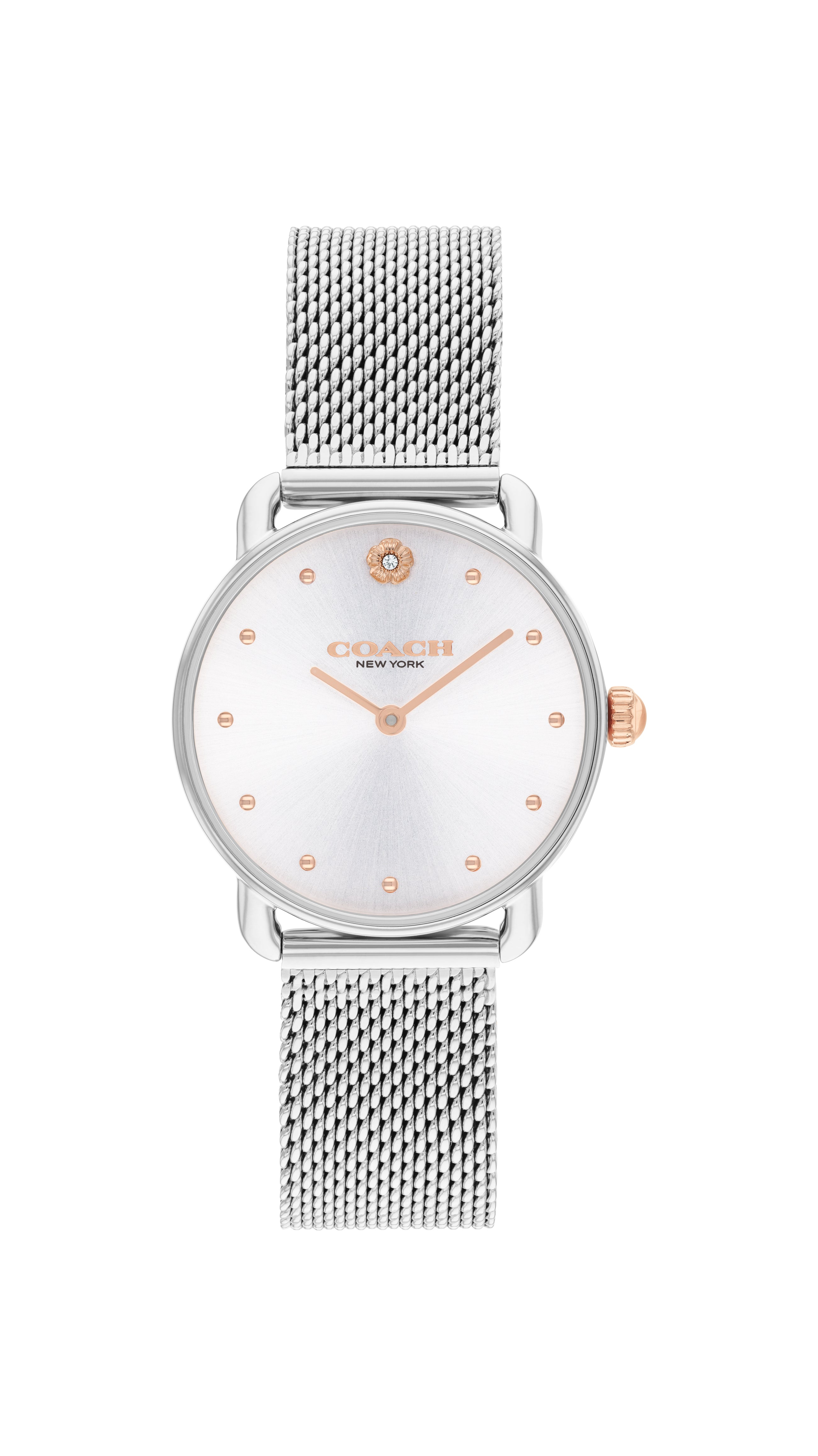 Coach Elliot Qtz Basic 28 mm Silver White Dial Women Watch-14504221 ...